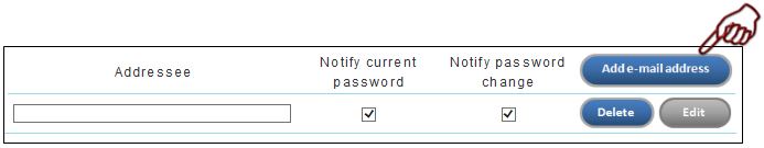 -4. Click "Save" button to complete the setting for notification service.