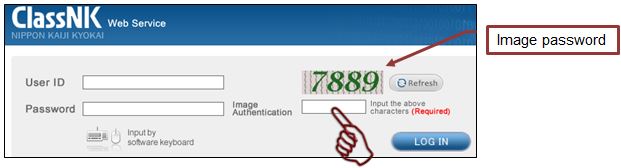 Please enter the image password (numerals) given on the login screen as ...